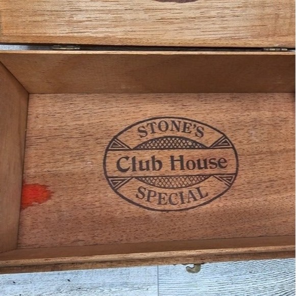 Source Unknown | Accents | Vintage Wooden Cigar Box Stones Special Club ...